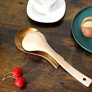 Wooden Spoon holder, Boho Spoon Rest for Stove Top Spatula Holder Wood Spoon Rest Larger Farmhouse Utensil Rest for Kitchen Counter Decoration Bamboo Cooking Spoon Holder for Spatula,Spoon,Tong,Brush