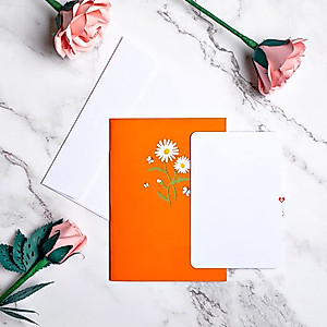 Lovepop Cards - Daisies with Monarch Butterfly, 3D Butterfly Birthday Card, Thank You Card, Blank Envelope Included