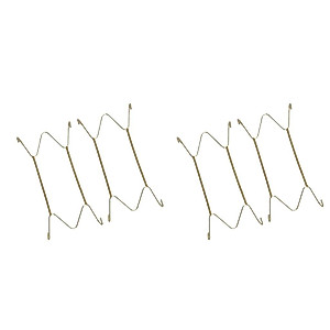 Gazechimp 4pcs Invisible Wall Hanging Plate Hook Hanger Dish Display Holder W Shape