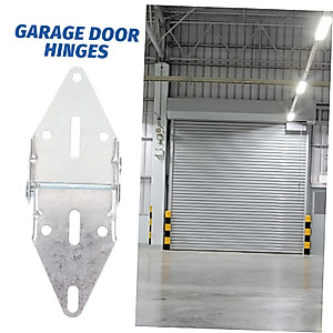 Angoily 6pcs Iron Garage Door Hinges Fix Garage Door Parts Heavy Duty Replacement Hinges
