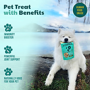 Green Lipped Mussels for Dogs - Human Grade Dog Treats - 100% Natural, Freeze Dried Snack with Omega-3, Glucosamine & Chondroitin for Healthy Coat & Joint Support - 50g/1.76oz