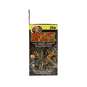 Zoo Med Nightlight Red Bulb for Reptiles, 25 Watts