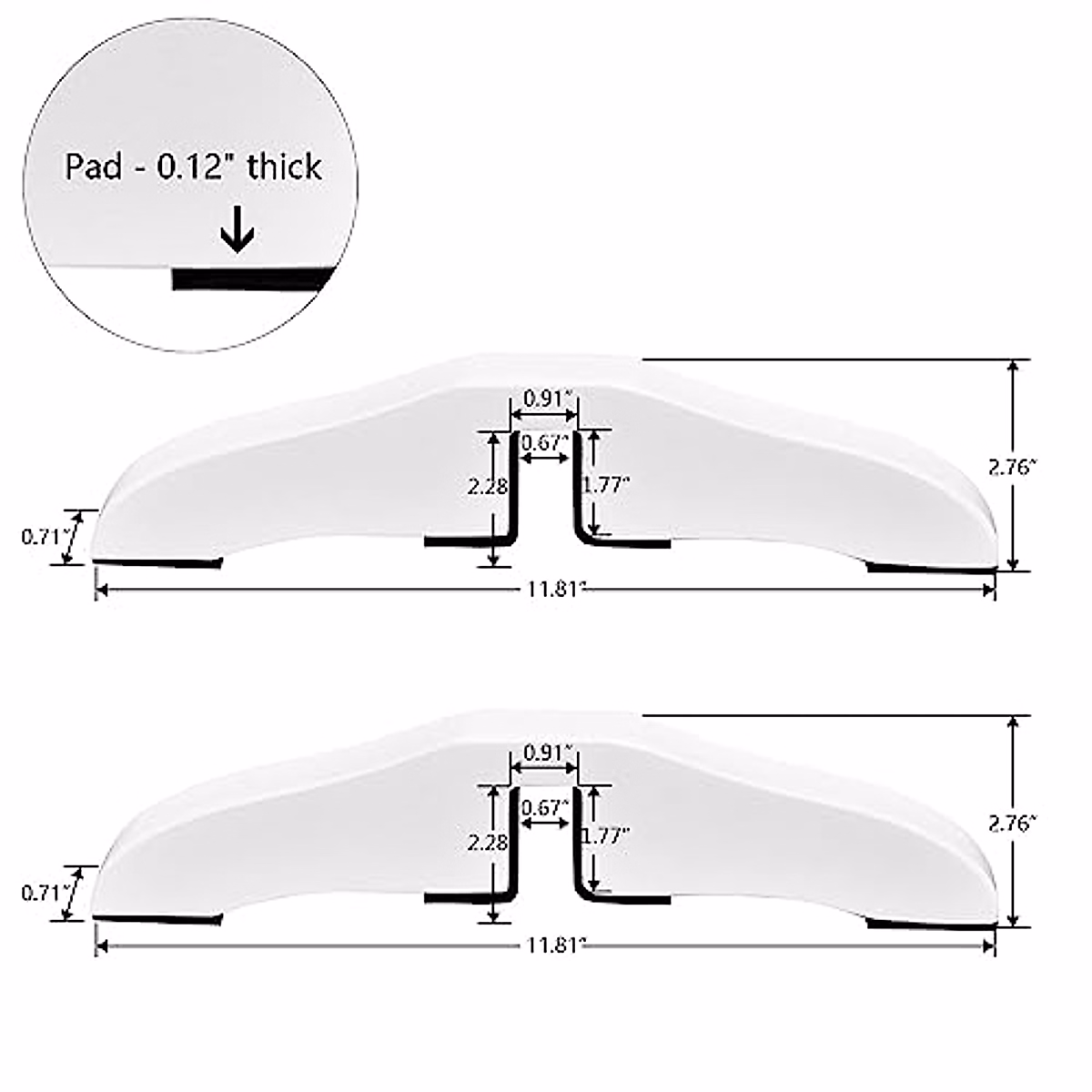 WELLAND Support Feet for 360 Degree Configurable Gate Collection, White, A Pair