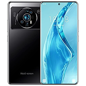 WV LeisureMaster M12 5G Unlocked Cell Phone,4GB RAM+128GB ROM Dual Sim Cellphone, Android Smartphone 48MP+72MP Dual Camera, 7300mAh Battery 7.3-inch HD+ Screen, Face Recognition