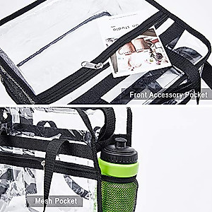 Clear Bag Stadium Approved,Security Approved Clear Tote Bag-12"X12"X6"