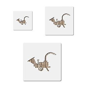 Wood Chipper Wood-chipper Branch-chipper Horticulture Gardening Chipper, quality mylar stencil pack in 3 sizes, reusable for crafts and diy projects CCSTE-19800