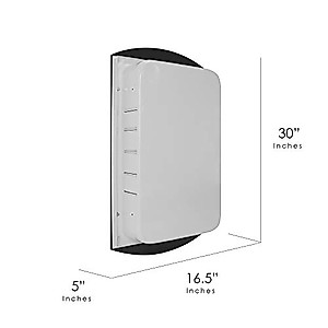 Head West 8209 Medicine Cabinet Mirror, 16 X 30, White