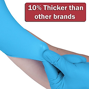 STRONG 'n FLEX Vinyl-Nitrile Blend Exam Gloves - 10 Boxes of 100 - Latex Free, Powder Free, Versatile, & Non-sterile (XL)