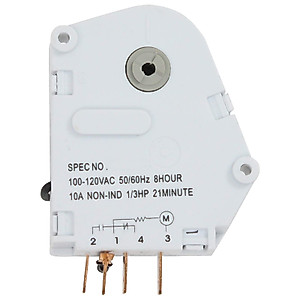 2-Pack W10822278 Refrigerator Defrost Timer Replacement for Whirlpool W4TXNWFWQ03 Refrigerator - Compatible with 482493 Defrost Timer - UpStart Components Brand