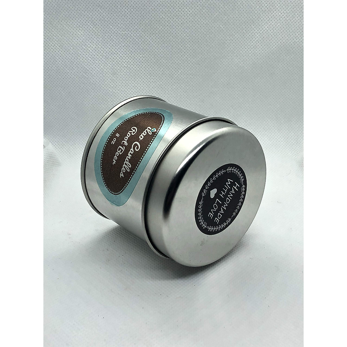 Root Beer 8 oz Tin Jar Pure Soy Wax Candle Hand Poured in the USA