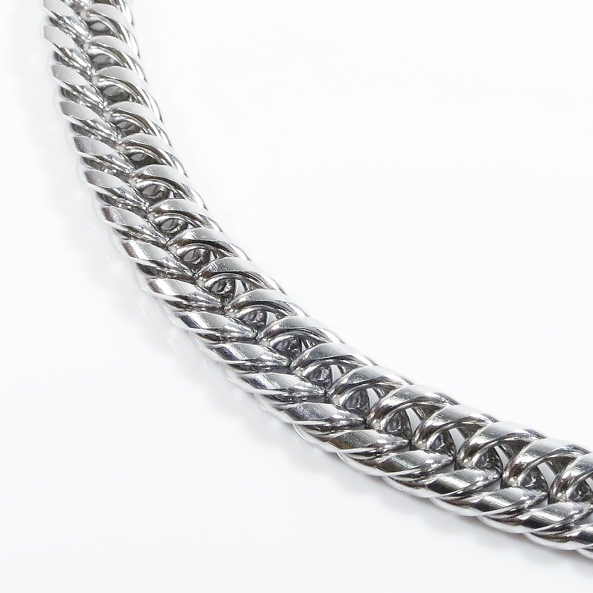 Stainless Steel Tight Double Link Curb Chain Bracelet 8mm 7inch