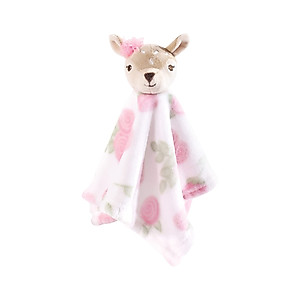 Hudson Baby Unisex Baby Flannel Plush Sleep and Play and Security Toy, Fawn, 0-3 Months