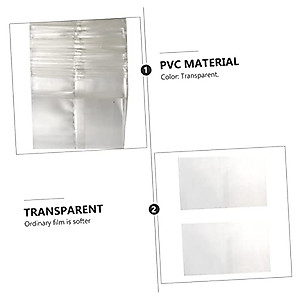 NAMOARLY 400 Pcs Bottle Sealing Film Shrink Bands for Shrink Film Drier Bonnet Dryer Clear Packaging Bags Blow Dryer Heat Seal Film Heat Tool Shrink Bottle Clear Packing Bags PVC