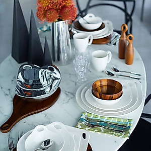 Nambe Portables Acacia Wood Salt or Pepper Mill – Measures 8-inches – Refillable Spice Grinder- Manual Salt or Peppercorn Grinder – Wooden Mill with Handle (1 Count)