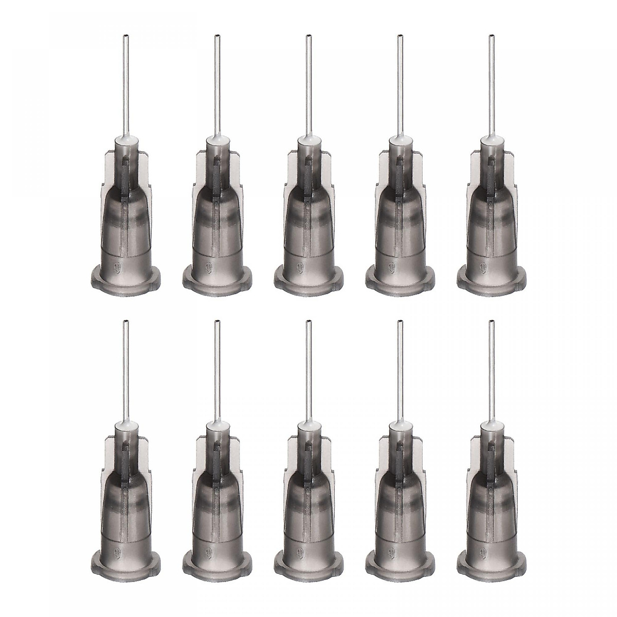 uxcell Industrial Blunt Tip Dispensing Needle with Luer Lock for Liquid Glue Gun, 22G 1/2", 10 Pcs (Black)