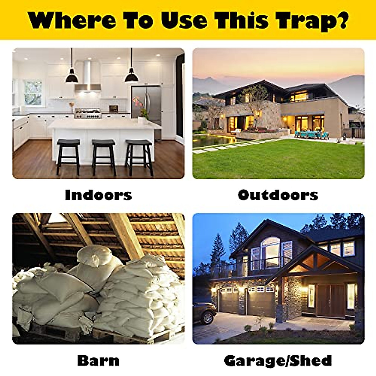 Mouse Trap Bucket, Bucket Lid Mouse Trap,Reusable Humane Mouse Traps for House Indoor,Auto Reset Rat Trap Compatible 5 Gallon Bucket (1 Pack)