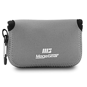 Mega Gear Canon PowerShot SX620 HS Ultra Light Neoprene Camera Case, with Carabiner - Gray - MG815