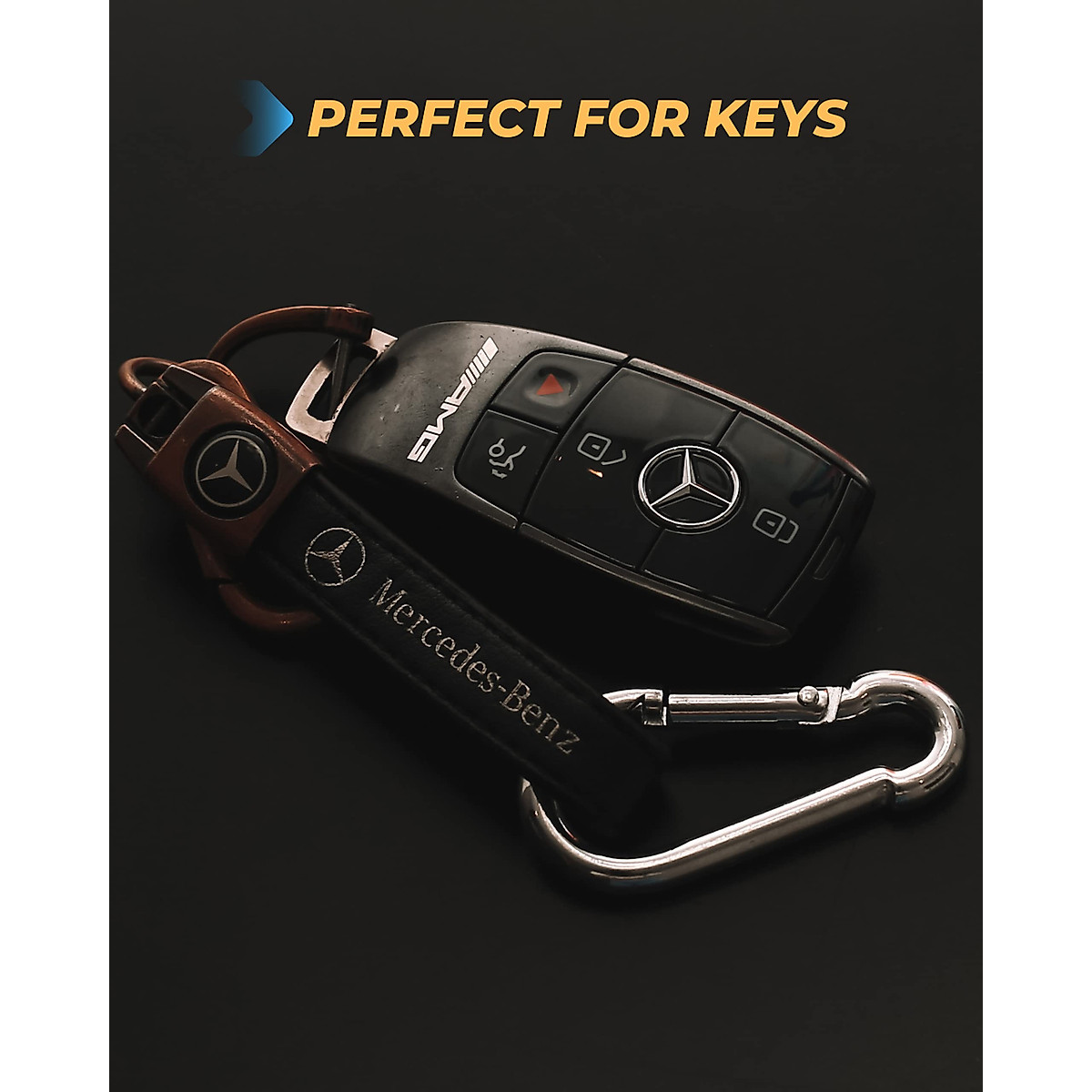 5 Pack - Multipurpose Heavy Duty Carabiner - Snap Hooks - Small Carabiner Clip - Large Carabiner Clip - Clips for Keys - Carribeaner Hook (2.35 Inch)