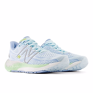 New Balance Women's Fresh Foam X 880 V13, Blue/Green Aura/Silver Metalic