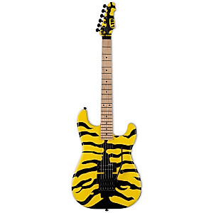 ESP LTD George Lynch GL-200MT Electric Guitar, Yellow with Tiger Graphic
