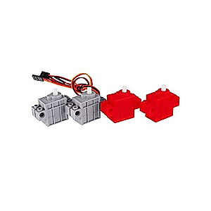 360° Red Color Geek Servo & 270° Gray Color Geek Motor with Wire for Lego/Micro:bit/Ardui/Raspberry Pi