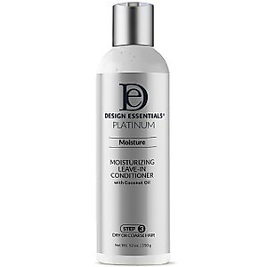 Design Essentials Platinum Moisture Moisturizing Leave-In Conditioner, Step 3, 12 Ounces