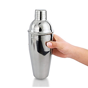 New Star Foodservice 48414 Stainless Steel Cocktail Shaker, 25 oz, Silver