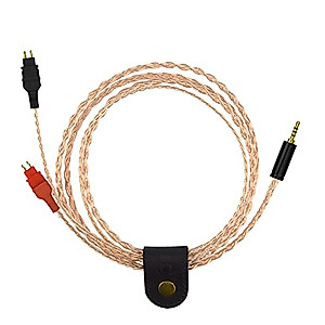 GEEKRIA Apollo Single Crystal Copper Upgrade Audio Cable Compatible with Sennheiser HD25, HD25-1 II, HD25-C, 2.5mm Replacement Headphones Cord for Hi-Resolution Audiophile, HiFi Headset (5ft/1.5m)