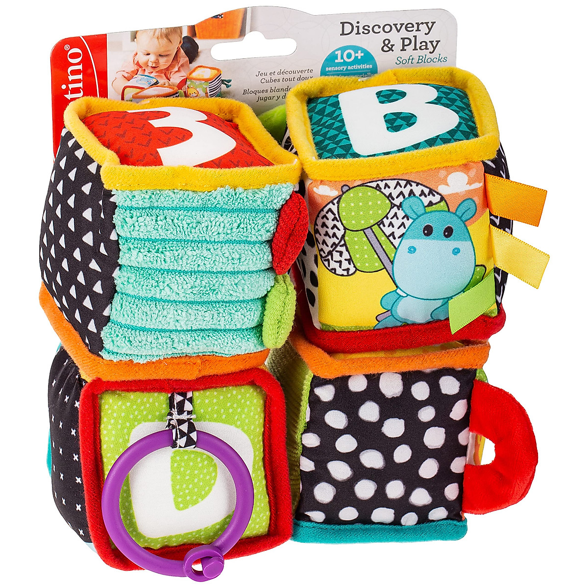 Infantino Discover and Play Soft Blocks Development Toy