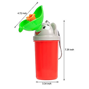 Emoly Portable Baby Child Potty Urinal Emergency Urinal Toilet for Camping Car Travel and Kid Potty Pee Training (Girls)