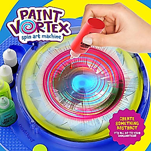 Spin Art Machine Kit - Paint Spiral Station Center - Kids Arts & Crafts Toys for Girls & Boys of All Ages - Cool Girl Gifts - Motorized Spinner Craft Workstation - Kid Gift Ideas