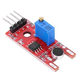 5Pcs Sound Sensor Module, 3 to 5V Microphone Sound Sensor Microphone Sensor Module Ultra Small Professional Microphone Amplifier IC KY-038 for Assembly with Indicator Lights