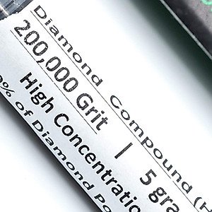 TechDiamondTools Diamond Polishing Compound Polishing Paste USA Made 200,000 Grit 0-0.1 Microns for Marble Glass Metal Rock Jewelry Resin Silver Chrome Gemstone with High Concentration Diamond Powder