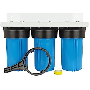 SpiroPure Triple 10" Water Filter Housing 3 Stage BB Three-Housing