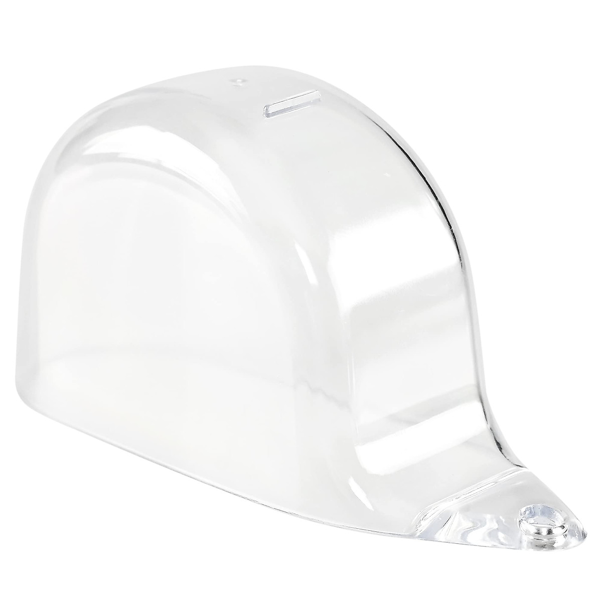 HOME-X Cereal Scoop, Plastic Scoop for Canisters and Containers of Food, Coffee, or Detergent, One-Cup Capacity, 5 1/4" L x 2" W x 2 3/4" H, Clear