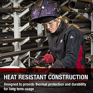 Lincoln Electric womens Jessi Combs Women s MIG Stick Welding Gloves, Black, Red, Small Pack of 1 US