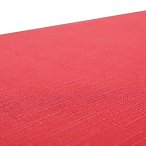 Pillow Perfect Monti Chino Solid Indoor/Outdoor Lumbar Pillow Plush Fill, Weather and Fade Resistant, Lumbar - 11.5" x 18.5",, Red, 2 Count