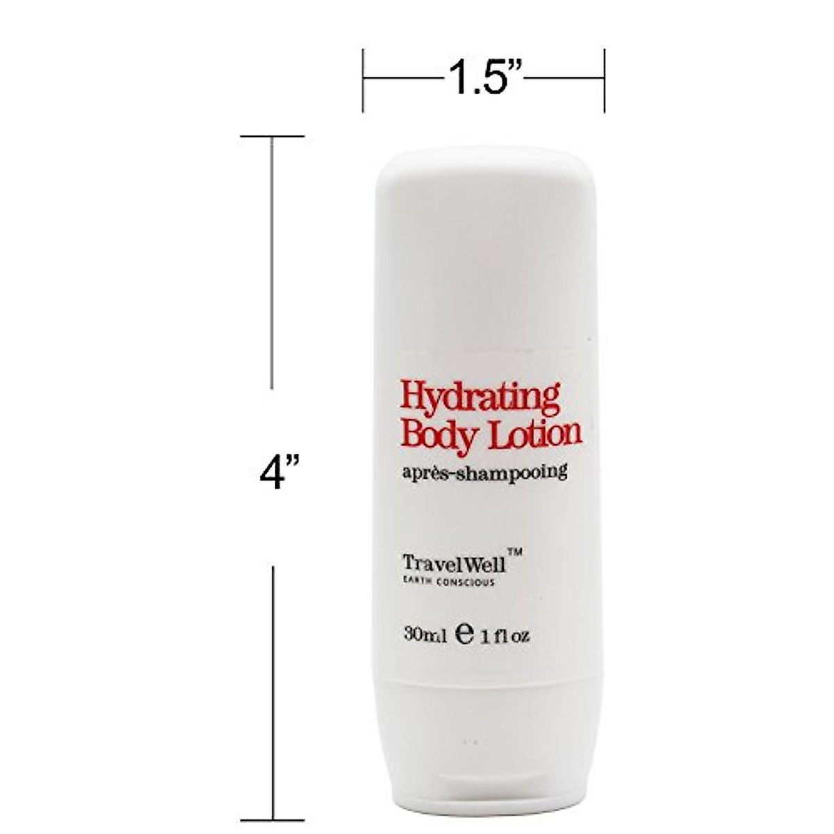 Travelwell Hotel Travel Size Guest Body Lotion 1.0 Fl Oz/30ml, Individually Wrapped 50 Bottles per Box | Travel Size Toiletries | Hotel Toiletries Bulk Set