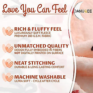 DANUBEE Gifts for Mom Blanket, Mothers Day I Love You Mom Gifts from Daughter or Son for Mother, Mom Birthday Gifts Unique, Best Mom Ever Gifts, Happy Birthday Mum Gift Ideas, Throw Blanket 50" x 60"