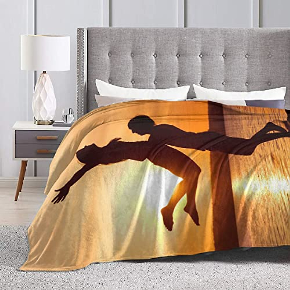 MAZU Custom Blanket Photo Collage Design Your Own Personalized with Picture Text Flannel Throws Blankets Customized Blanket for Father Mom Christmas Valentines Thanksgiving Day Gifts, 1 Photo