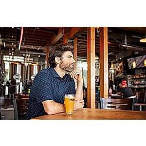 Cutter & Buck Virtue Eco Pique Tile Print Recycled Mens Big & Tall Polo, Black, LT