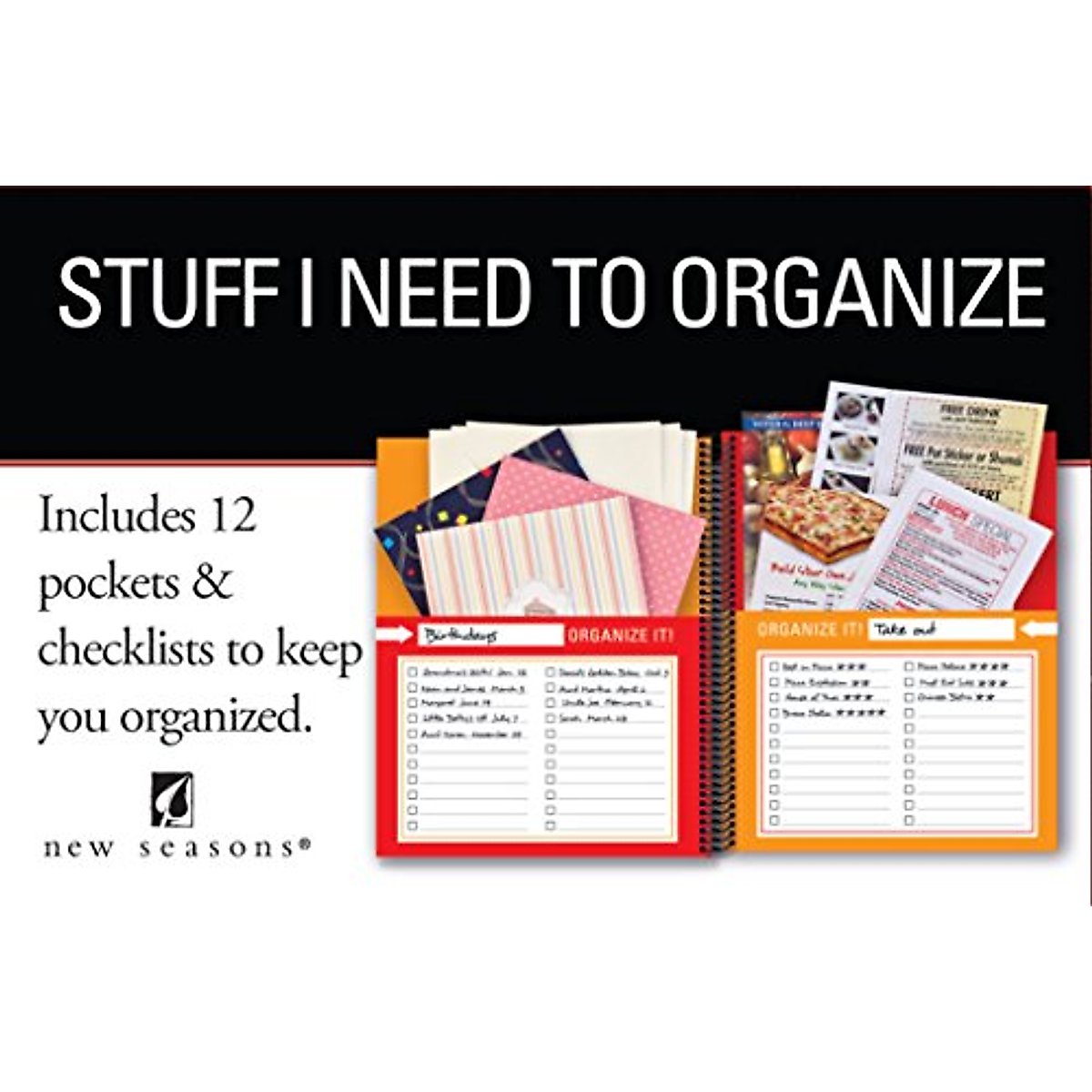Stuff I Need to Organize! (Includes 12 Pockets)