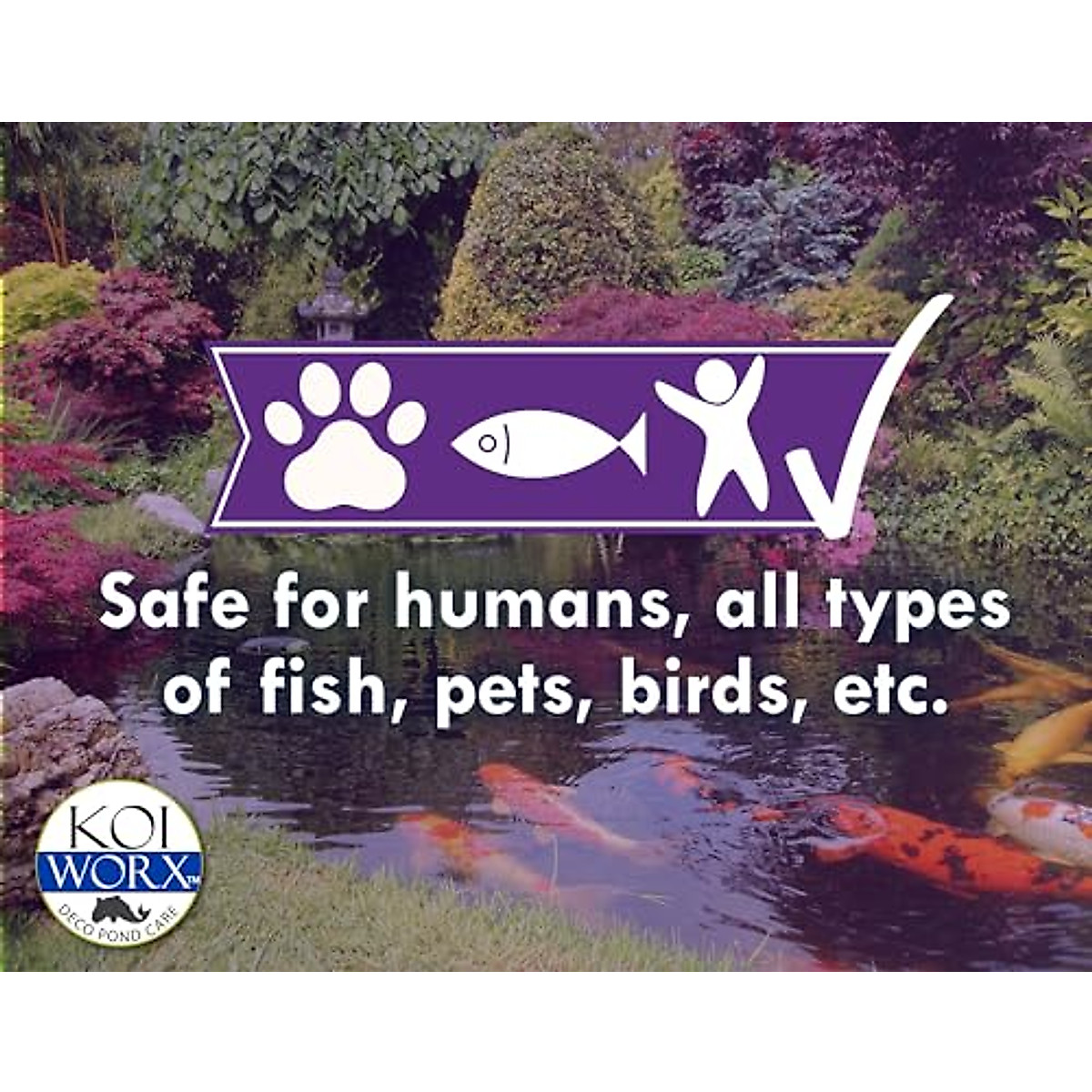 KoiWorx Defoamer - 32oz- Removes Foam from Decorative and Ornamental Ponds, Safe for Koi