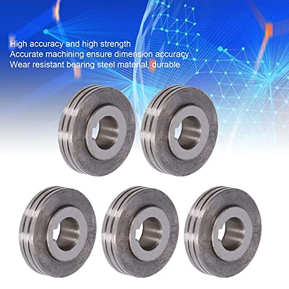 5Pcs Welder Wire Feed Roller Groove Feeding Guide Wheel 0.8 to 1.0mm for Electronic Appliances, Instrumentation, Home Appliances, Welding Components