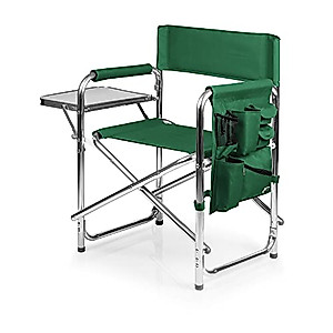 ONIVA - a Picnic Time brand - Sports Chair with Side Table, Beach Chair, Camp Chair for Adults, (Hunter Green)