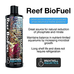 Brightwell Aquatics Reef BioFuel - Carbon Source for Natural Phosphate and Nitrate Reduction for all Marine and Reef Aquariums