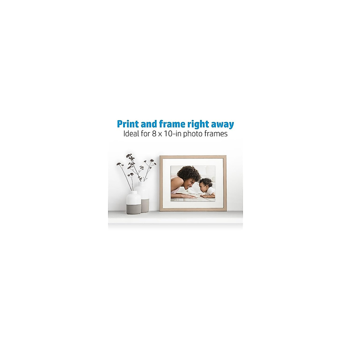 HP Advanced Photo Paper, Glossy, 65 lb, 8 x 10 in., 203 x 254 mm, 25 sheets