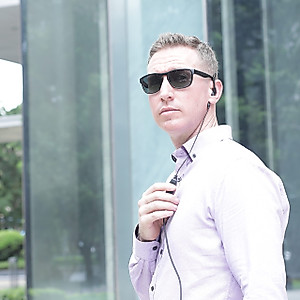 JEUYOEDE TK-2312 G Shape Single Wire Headset Surveillance Earpiece Mic Compatible with Kenwood Walkie Talkie TK-3101 TK-2312 Two Way Radio