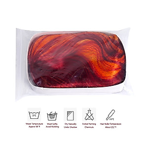 Rbenxia 30 Inch Gradient Orange Yellow Wigs Colorful Long Curly Wavy Wigs Hair Heat Resistant Spiral Costume Wigs Anime Fashion Halloween Christmas Cosplay Party (Yellow to Orange to Red)