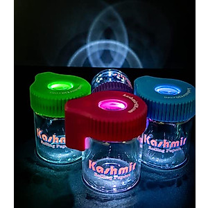 Kashmir Kitchen Storage Jar with LED Air Tight Jar for Storage 10x Magnifying Jar for Storage Rechargable with USB